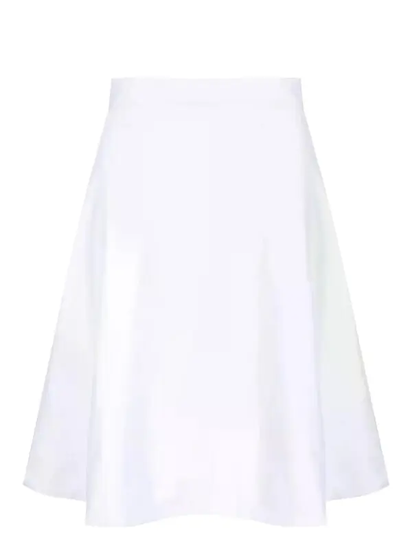 AMIR SLAMA High-waist Midi Skirt - White