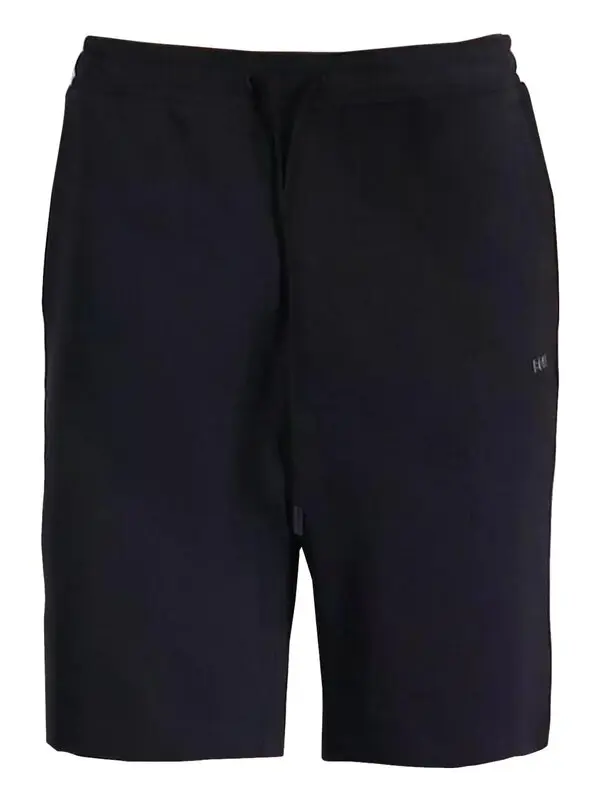 BOSS Rubberised-logo Track Shorts - Blue