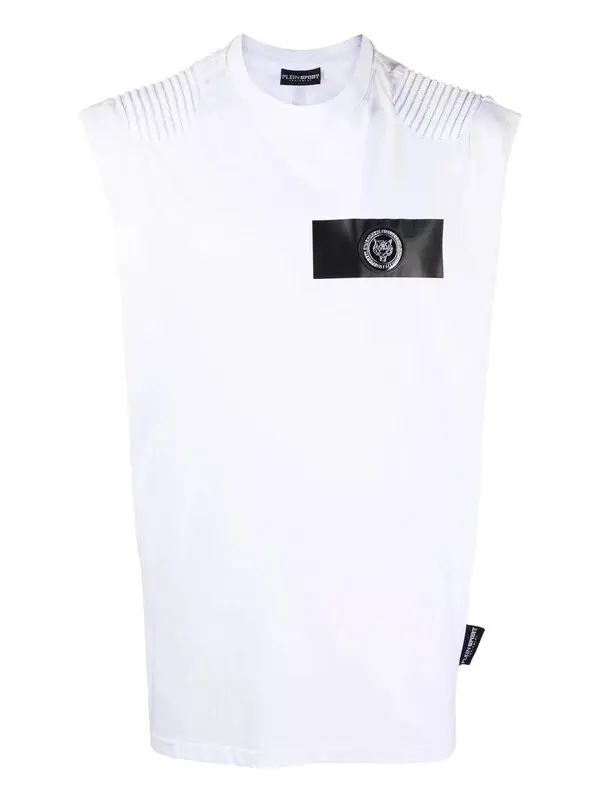 PLEIN SPORT Logo-patch Short-sleeve T-shirt - White