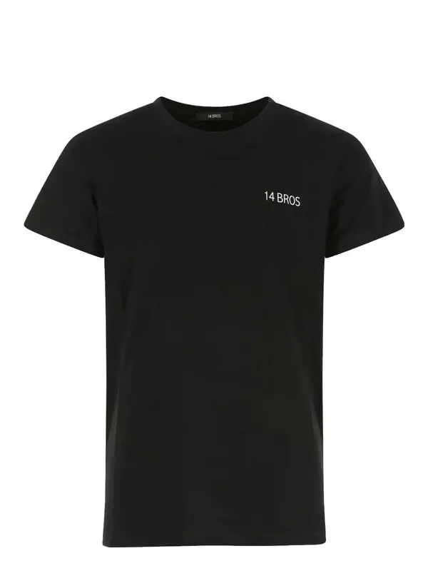 14BROS Printed Cotton T-shirt - Black