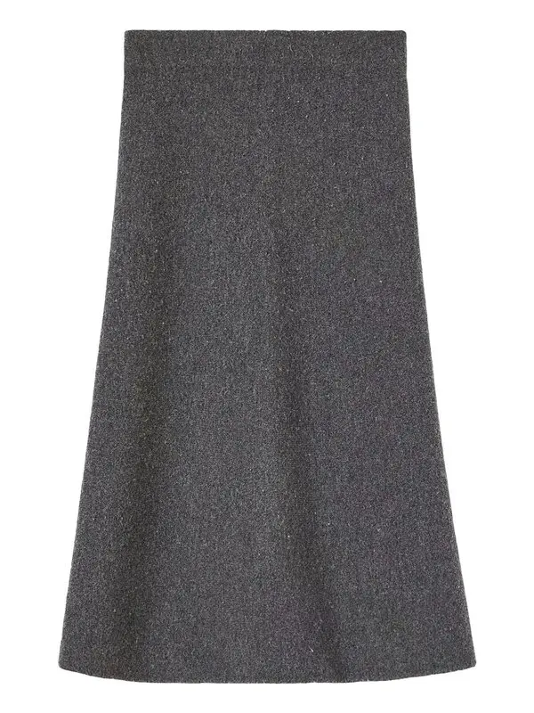 JIL SANDER A-line Midi Skirt - Grey