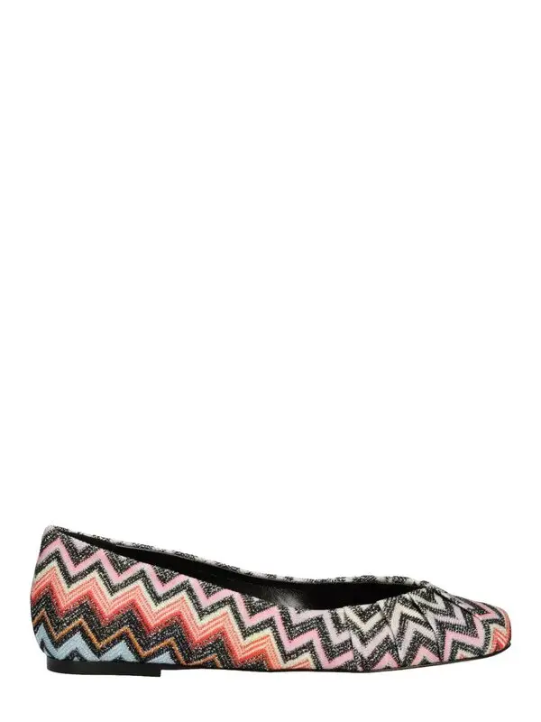 Missoni Zigzag-patterned Ballerinas - Black
