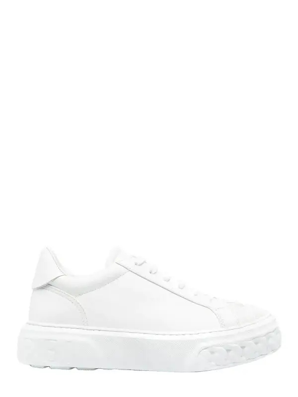 Casadei Logo-patch Low-top Sneakers - White