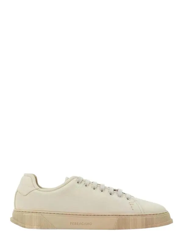FERRAGAMO Low-top Lace-up Sneakers - Neutrals