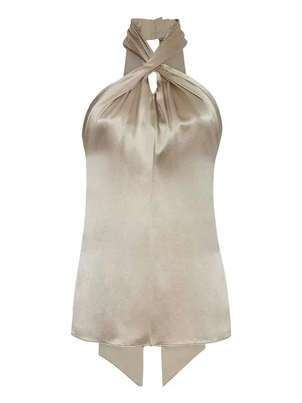 Adam Lippes Thalia Top - Gold