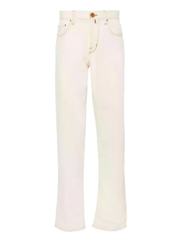 Jacob Cohen Harrison Straight Leg Jeans - Neutrals