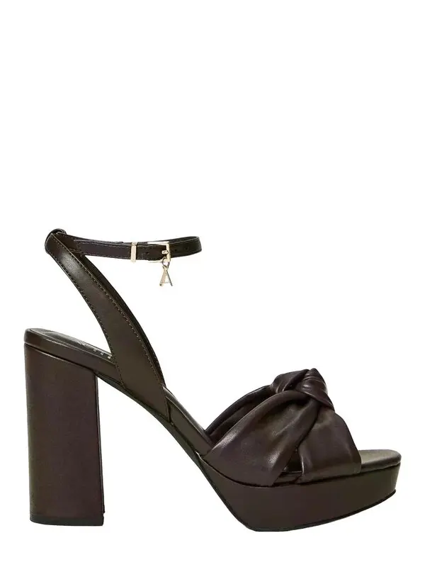 TWINSET 105mm Knot-detail Platform Sandals - Brown