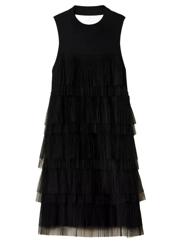 TWINSET Tulle-ruffled Dress - Black