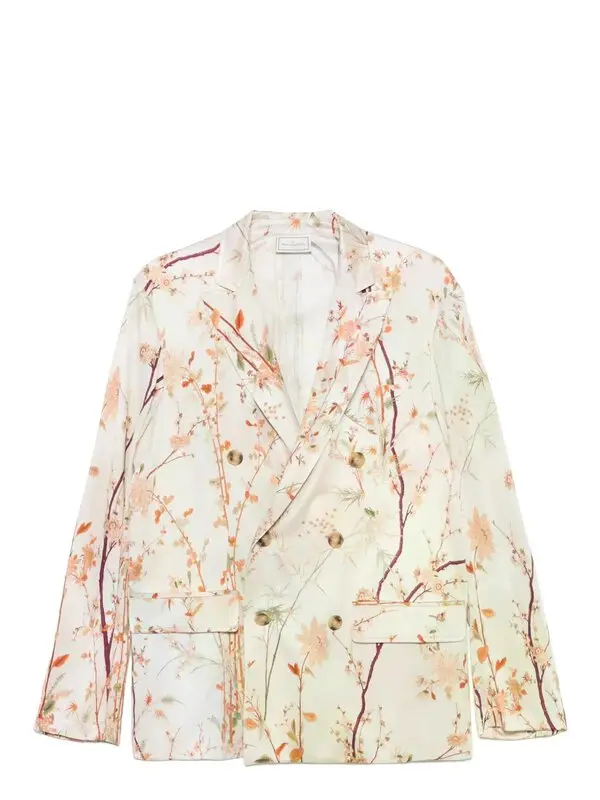 PIERRE-LOUIS MASCIA Febo Double-breasted Blazer - Neutrals