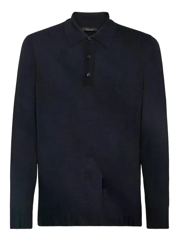 BILLIONAIRE Logo-embroidered Jumper - Blue