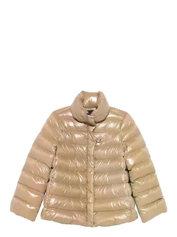 FAY Funnel-neck Puffer Jacket - Neutrals