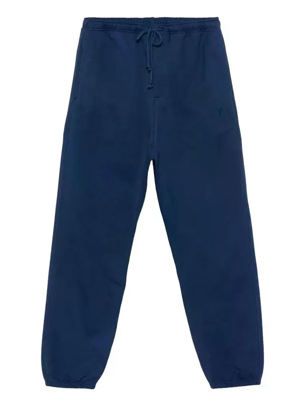Y3 Logo-print Sweatpants - Blue