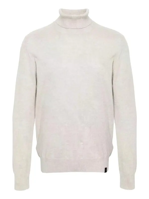 FAY Wool Turtleneck Sweater - Grey