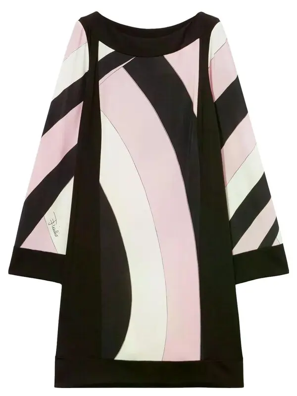 Emilio Pucci Iride-print Mini Dress - Black