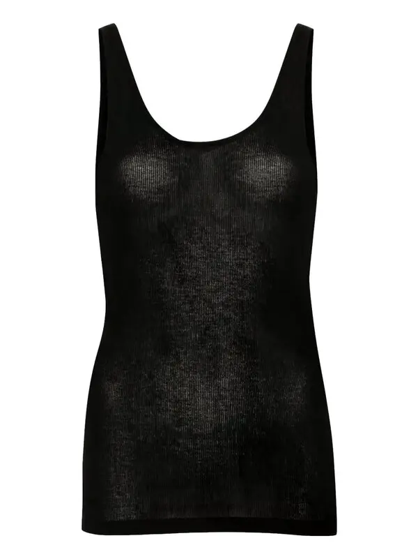 Saint Laurent Jersey Tank Top - Black