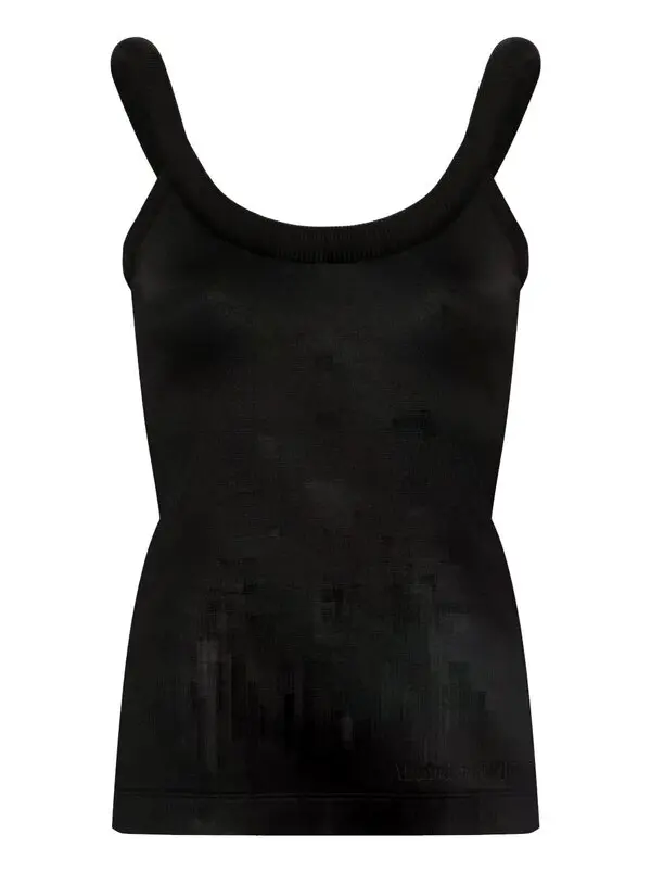 Alexander McQueen 3d-detailing Sleeveless Top - Black