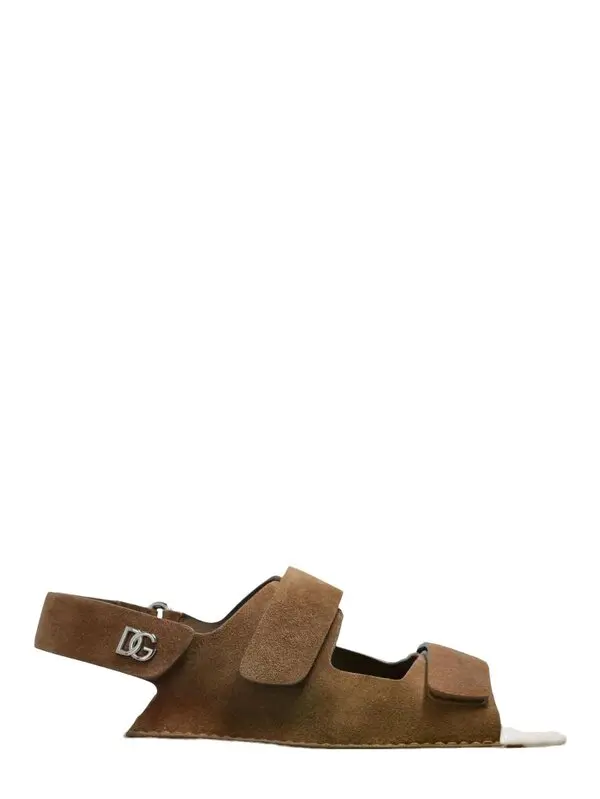 Dolce & Gabbana Leather Sandals - Brown