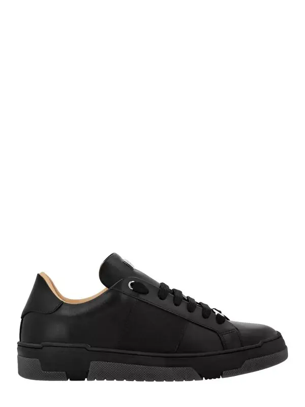 Philipp Plein Monogram Lo-top Sneakers - Black