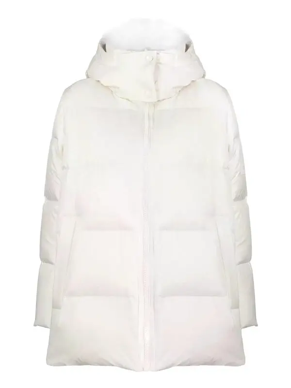 YVES SALOMON Hooded Padded Jacket - Neutrals