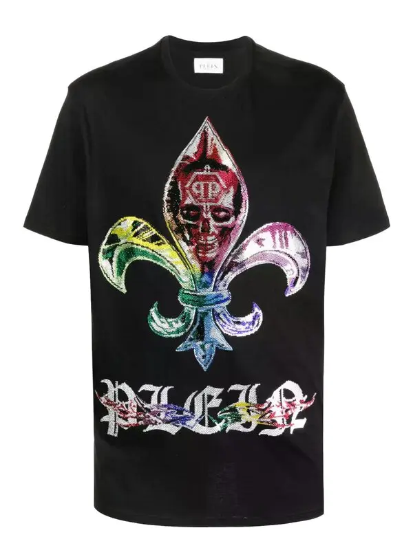 Philipp Plein Ss Chrome Round-neck T-shirt - Black
