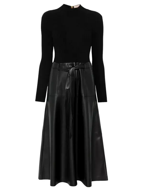 TWINSET A-line Midi Dress - Black
