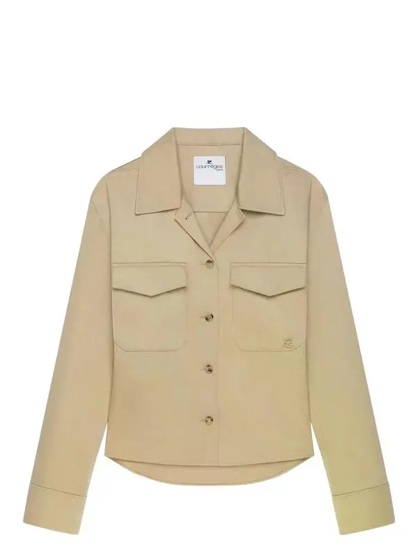 COURREGES Cotton Shirt - Neutrals