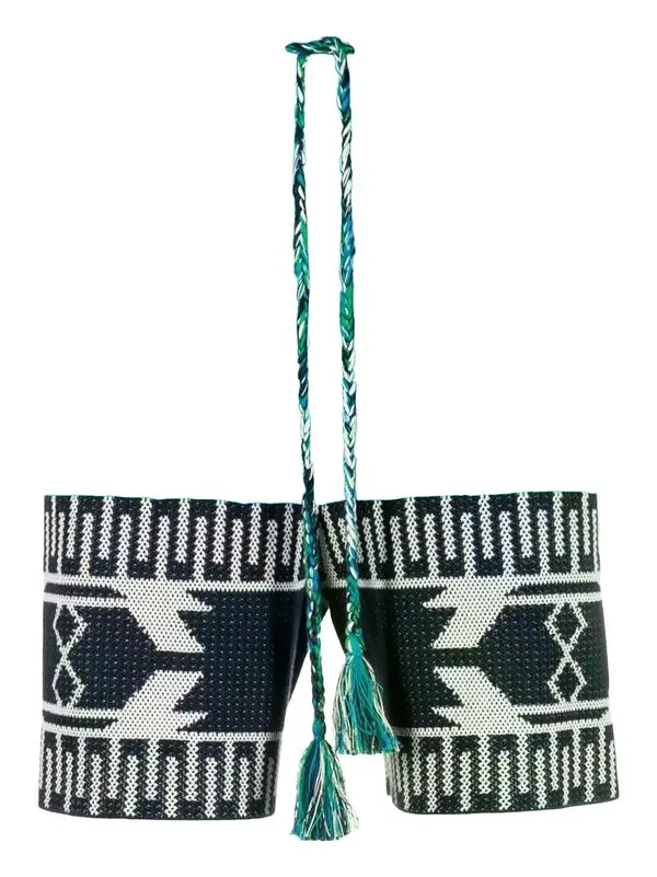 Alanui Abstract-pattern Shorts - Blue