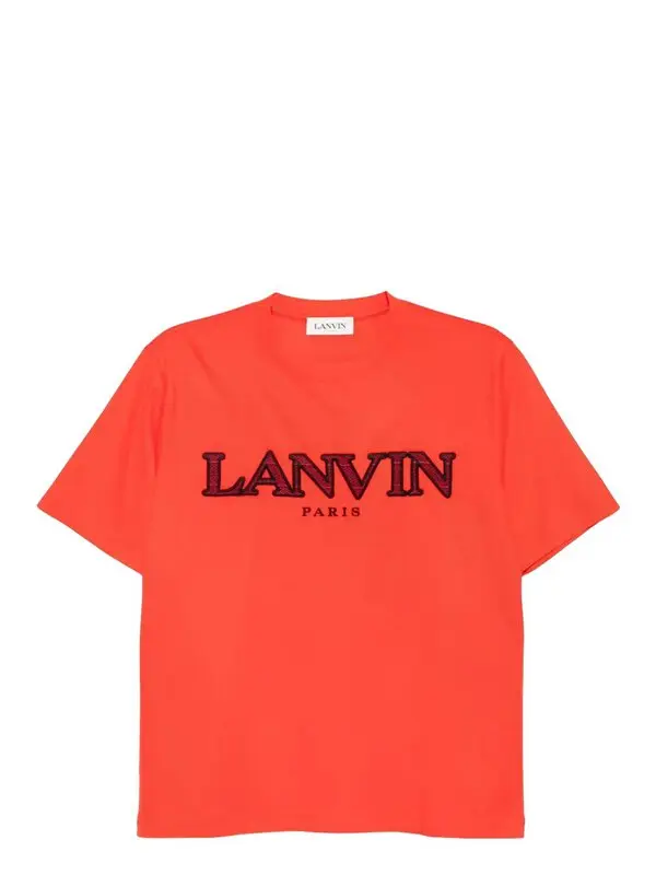 LANVIN Embroidered T-shirt - Red