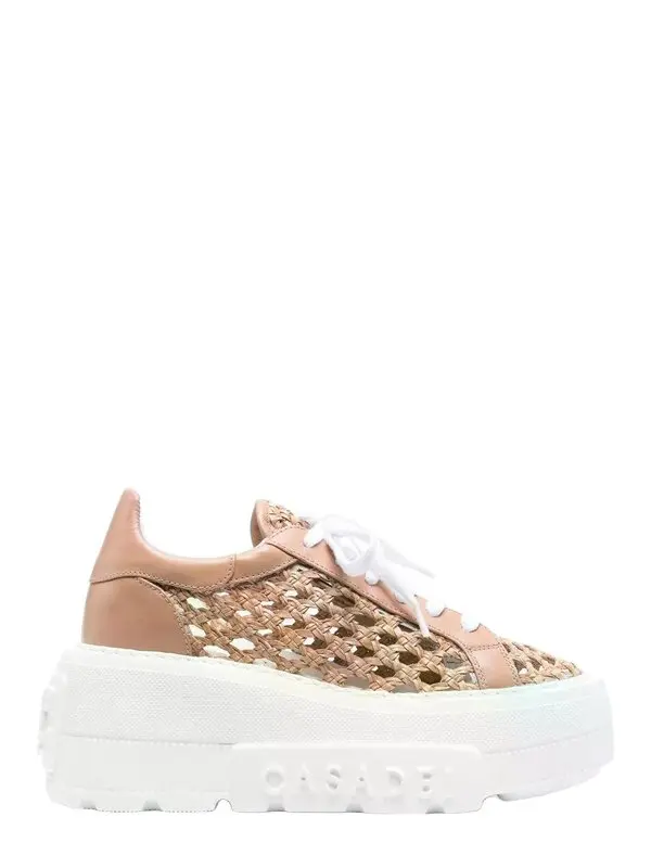 Casadei Low-top Leather Sneakers - Neutrals