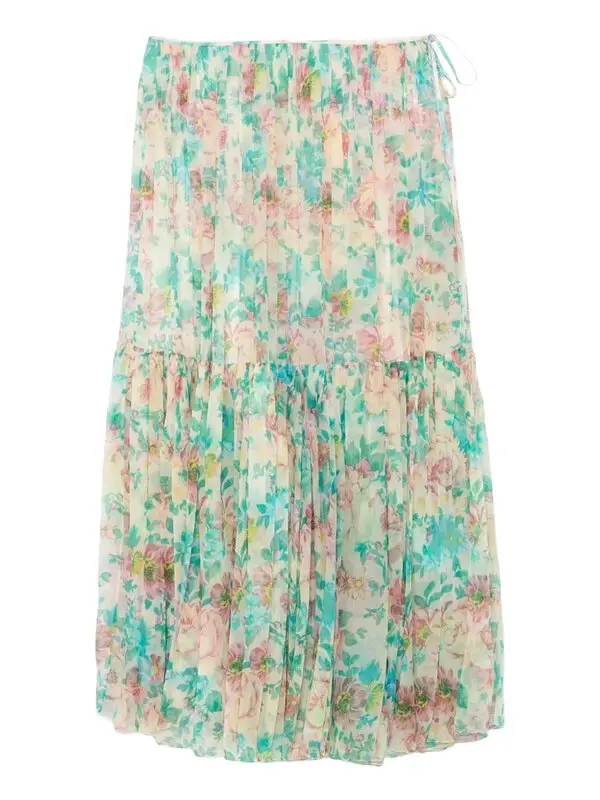 Chloé Printed Maxi Skirt - Neutrals