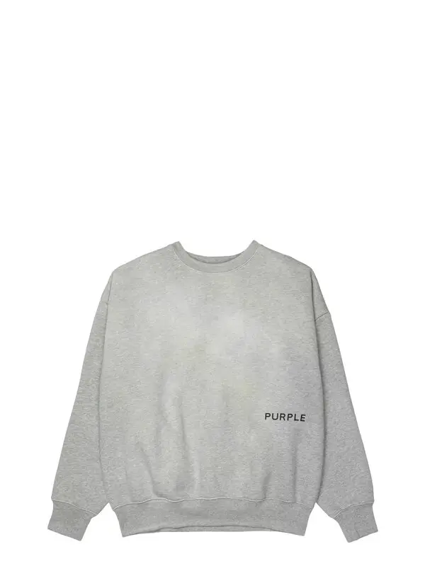 PURPLE BRAND Wordmark Cotton Sweatshirt - Grey