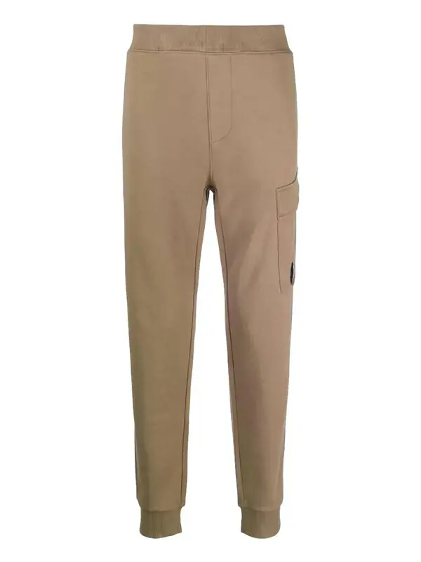 C.P. COMPANY Side Logo-patch Track Pants - Brown