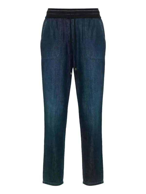 Lorena Antoniazzi Drawstring Tapered Jeans - Blue