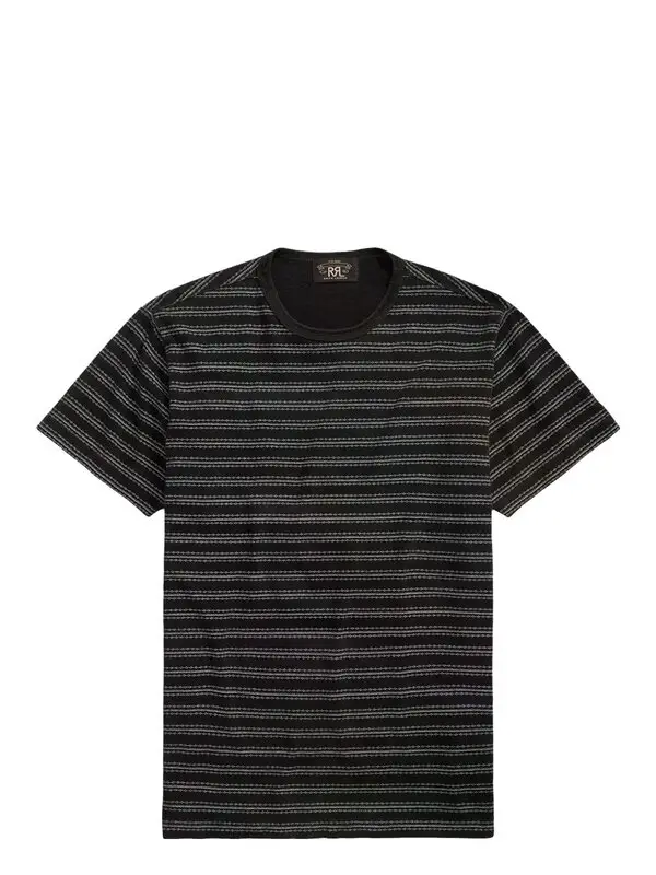 Ralph Lauren Stripe-print Cotton T-shirt - Black