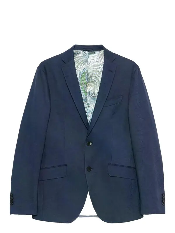 Etro Single-breasted Blazer - Blue