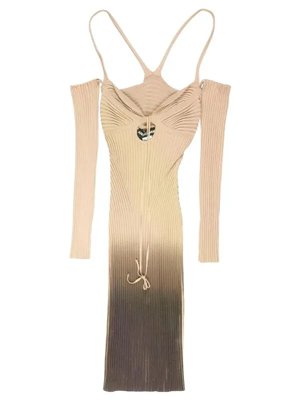 ANDREĀDAMO Vulcano Midi Dress - Neutrals