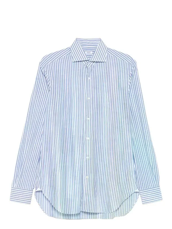 BARBA NAPOLI Striped Shirt - Blue