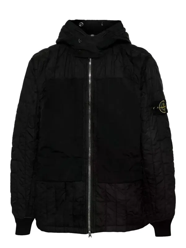 Stone Island Compass-badge Quilted Jacket - Black