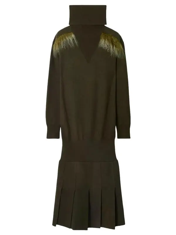 Burberry Wool Mini Dress - Green