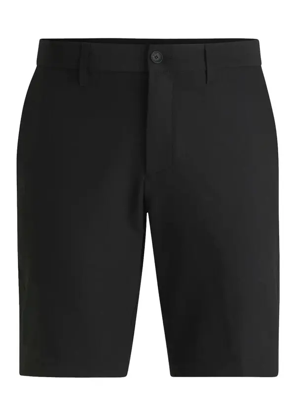 BOSS Slim-fit Water-repellent Stretch Shorts - Black