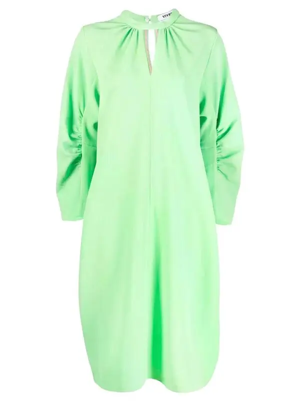 Vivetta Keyhole Stretch-jersey Dress - Green