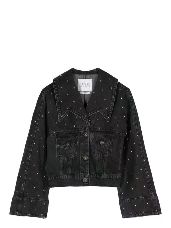 HAYLEY MENZIES Studded Denim Jacket - Black
