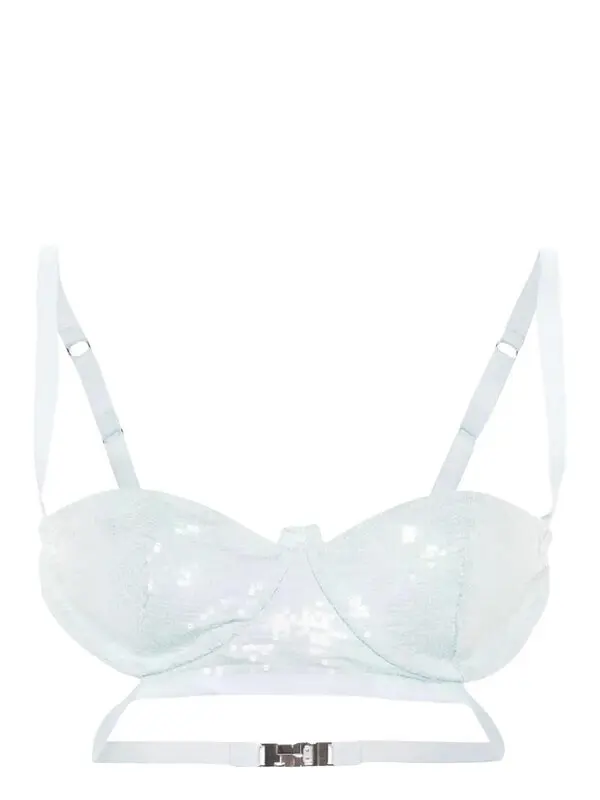 Gcds Sequined Bra Top - Blue