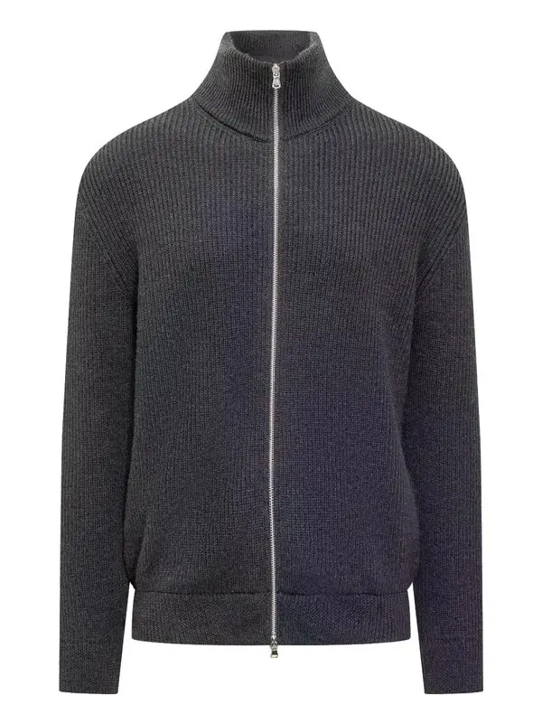 SEVEN GAUGE Zipped Merino Wool Jumper - Grey