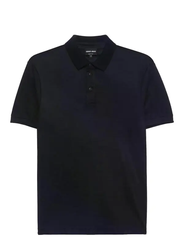 Giorgio Armani Short-sleeve Polo Shirt - Blue