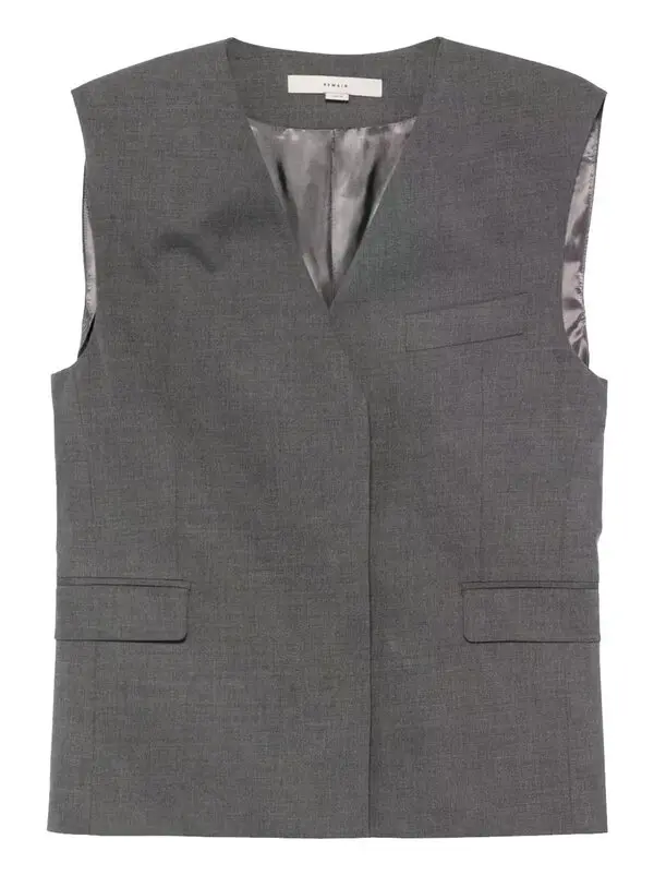 Remain Birger Christensen Boxy Waistcoat - Grey