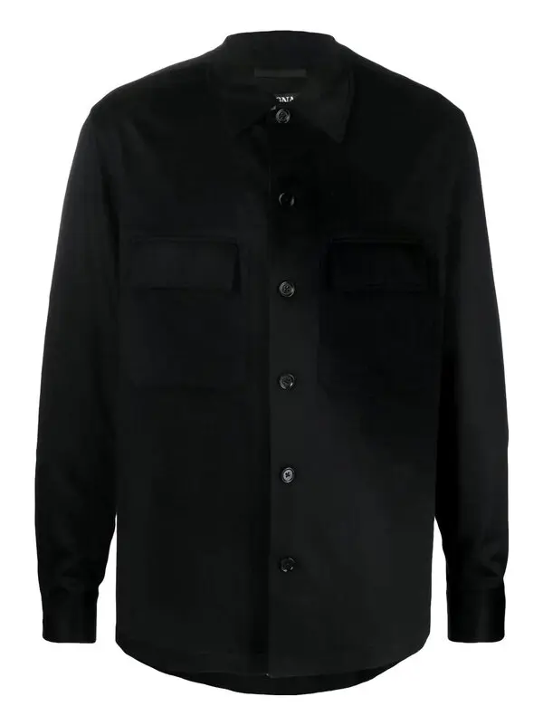 Zegna Alba Oasi Shirt Jacket - Black