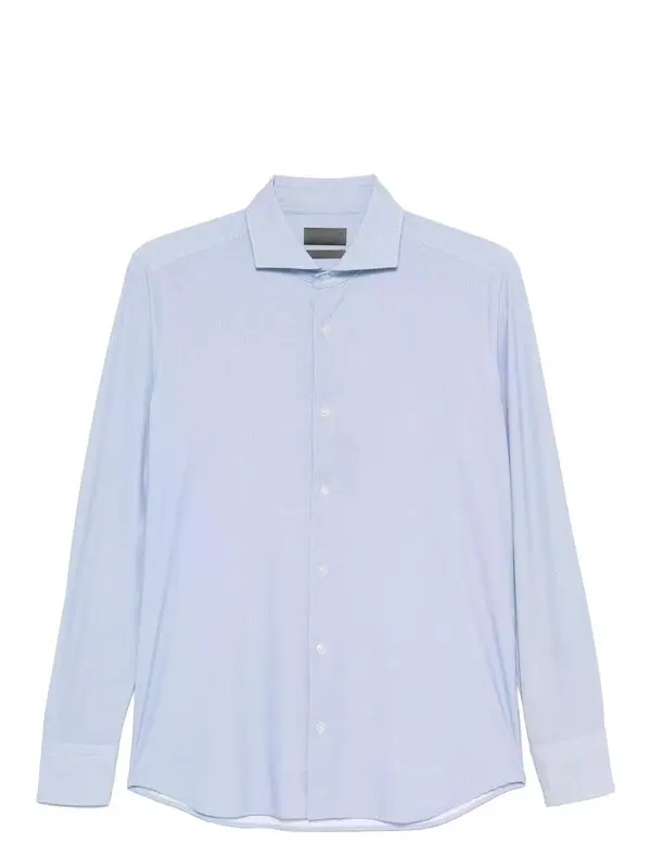 DELL'OGLIO Geometric-print Shirt - Blue