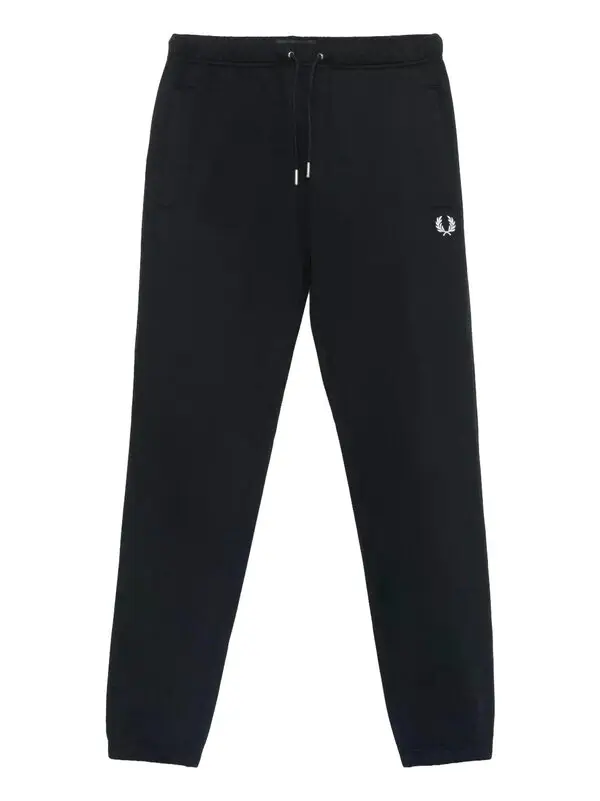 Fred Perry Logo-embroidered Track Pants - Blue