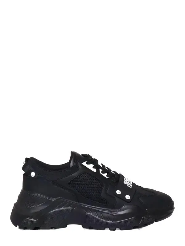 Versace Logo-print Sneakers - Black